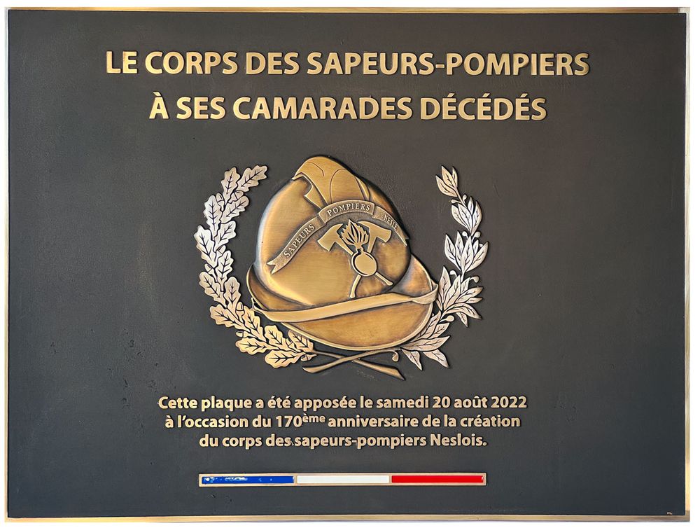 Plaque commémorative pour association